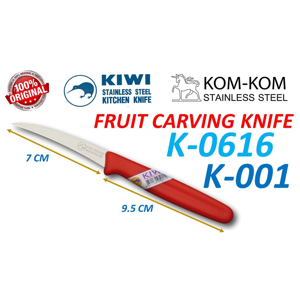 THAILAND ORIGINL KIWI / KOM - KOM FRUIT CARVING KNIFE PISAU KIWI PISAU ...