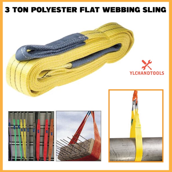 3 TON POLYESTER FLAT WEBBING SLING | Shopee Malaysia