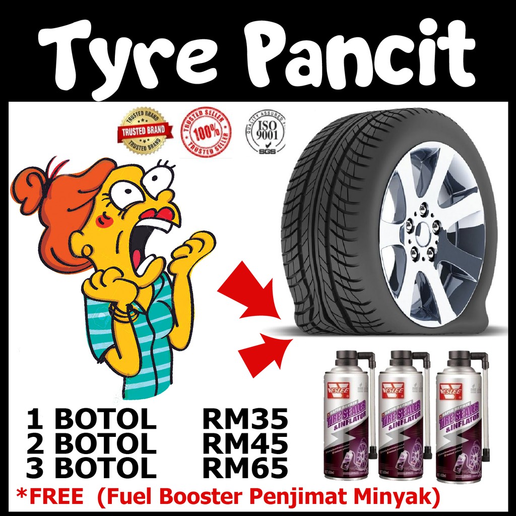 (READY STOCK) Tyre Pancit_Tyre Sealer_ Alat Penampal Tyre Bocor_Tayar ...