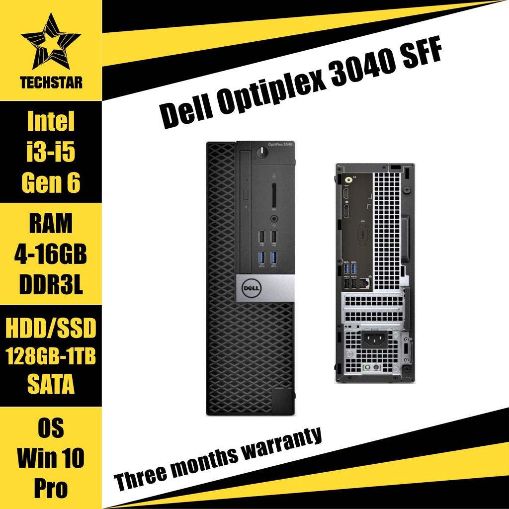 HDMI Dell Optiplex 3040 16GB RAM 1TB SSD SFF desktop PC Windows 10 ...