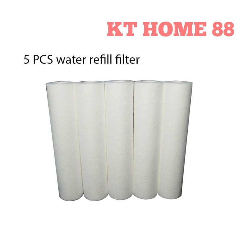 Fiber 5 Micron Water Filter Refill Catridge 5 pcs per pack | Shopee ...
