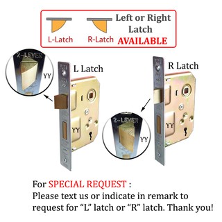 YY DiY 100% ORIGINAL FUDA 2 Level Mortice Door Lock/ Lock Pintu/ Kunci ...