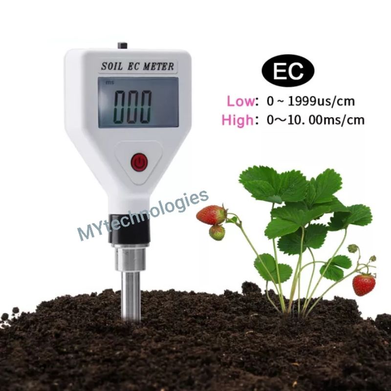 New Digital Soil EC Meter Tester for Garden Agriculture fertigasi ec ...