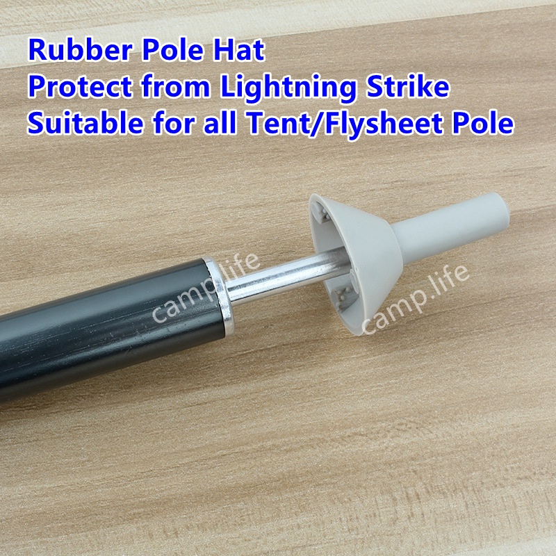 Camping Tent Pole Hat/Cap Lightning Proof Flysheet Khemah Anti Thunder ...