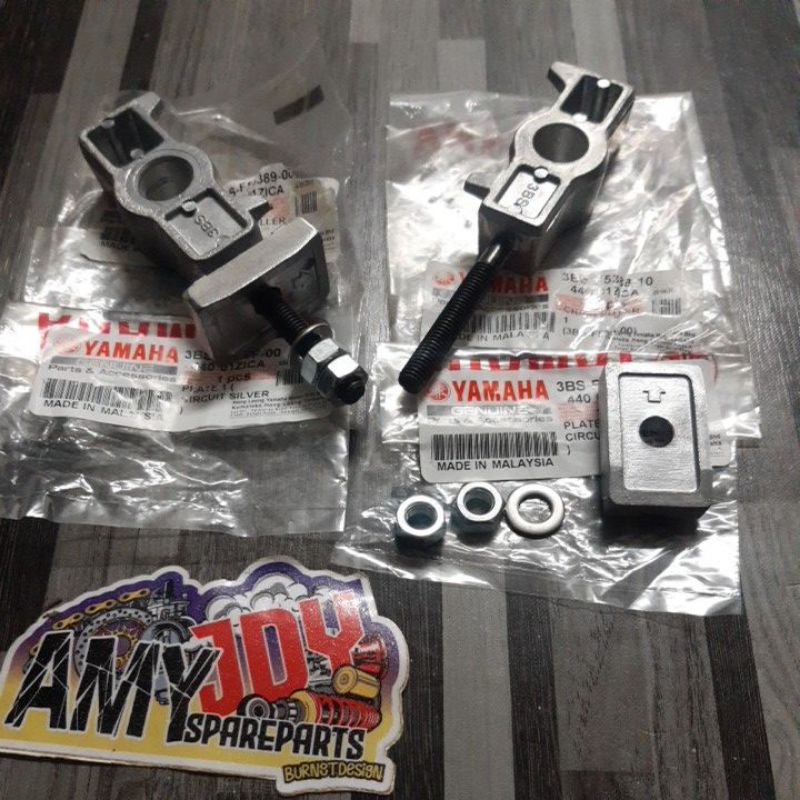 RXZ CHAIN PULLER ORIGINAL + PLATE 1 ORIGINAL + NUT GREED + WASHER GREED ...