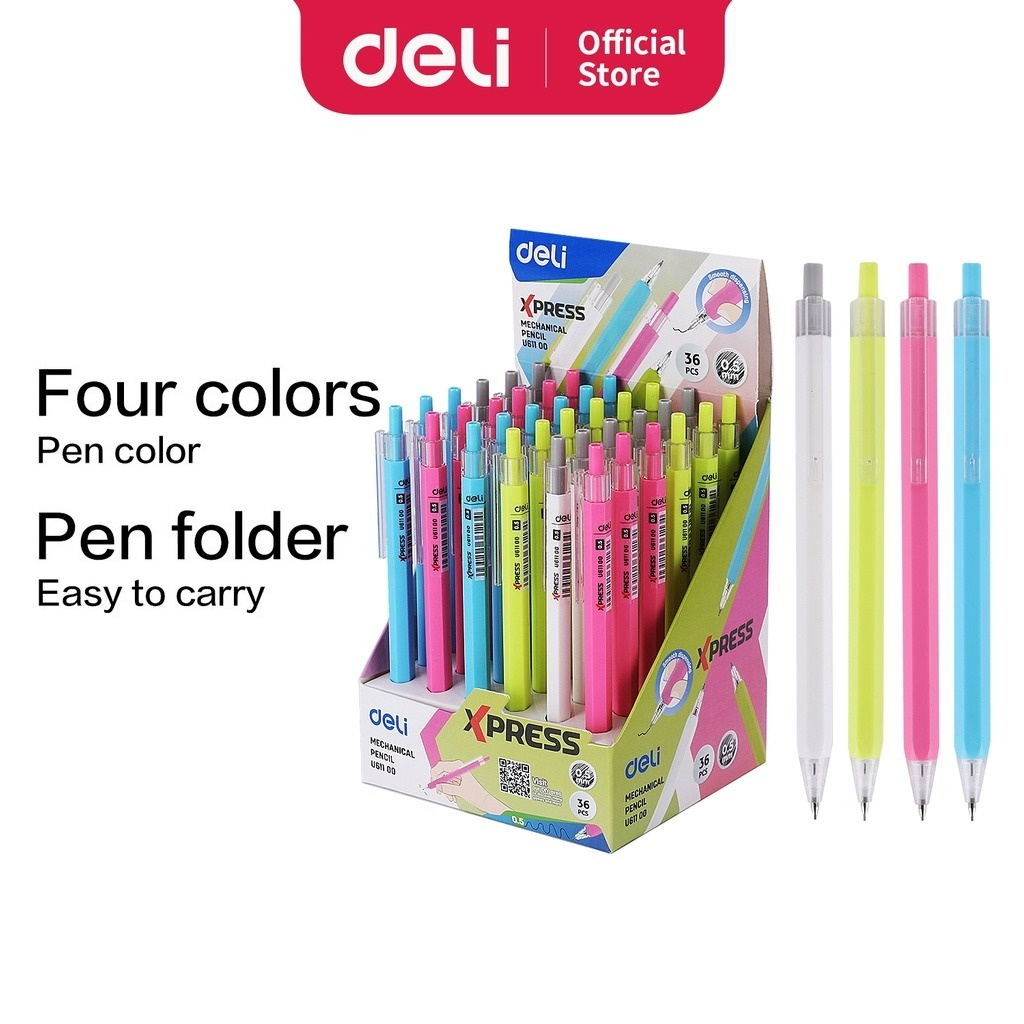 Deli Pencil Mechanical Pencil EU61100 Smooth Dispensing (0.5mm/Pen ...