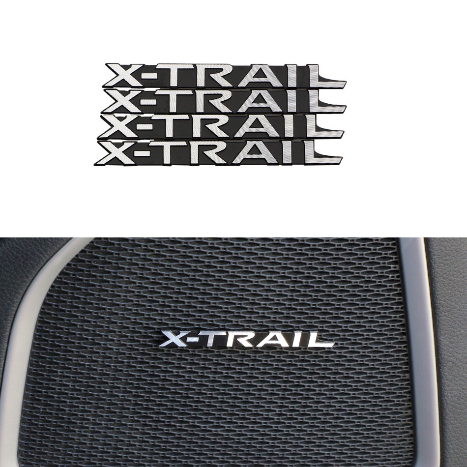 4Pcs Alumnium Car Door Speaker Stickers Audio Sound Speaker Emblem ...
