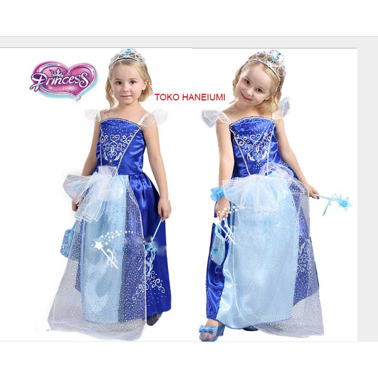 Bap.096 girls costume princess disney cinderella dress | Shopee Malaysia