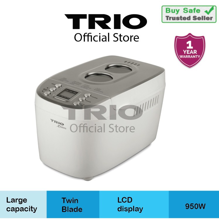 TRIO BREAD MAKER TBM-222 TWIN 1.5KG LOAF SIZE | Shopee Malaysia
