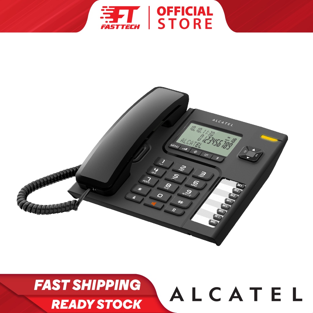 ALCATEL T76 Corded Phone with Handsfree Function, Caller ID, Large ...