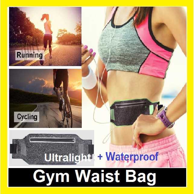 Ultra-thin & Light Gym Bag / Gym Waist Pouch / Ultralight Waterproof ...