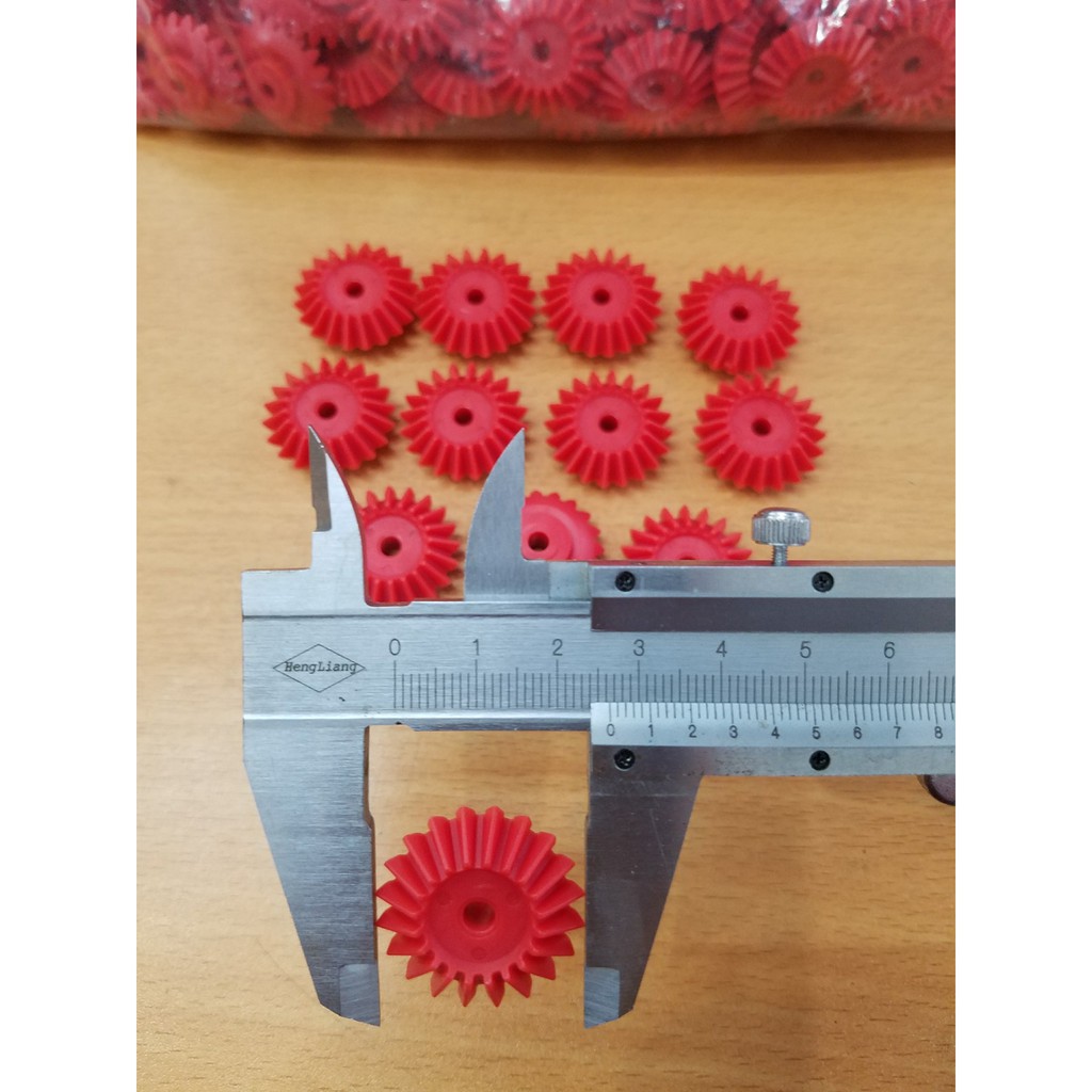 Modular bevel gear S204A, red bevel gear with shaft hole 4mm | Shopee ...