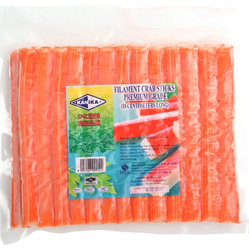 [Frozen] Kanika Filament Crab Stick 18cm 1kg Halal ** KL, PJ & SELF ...