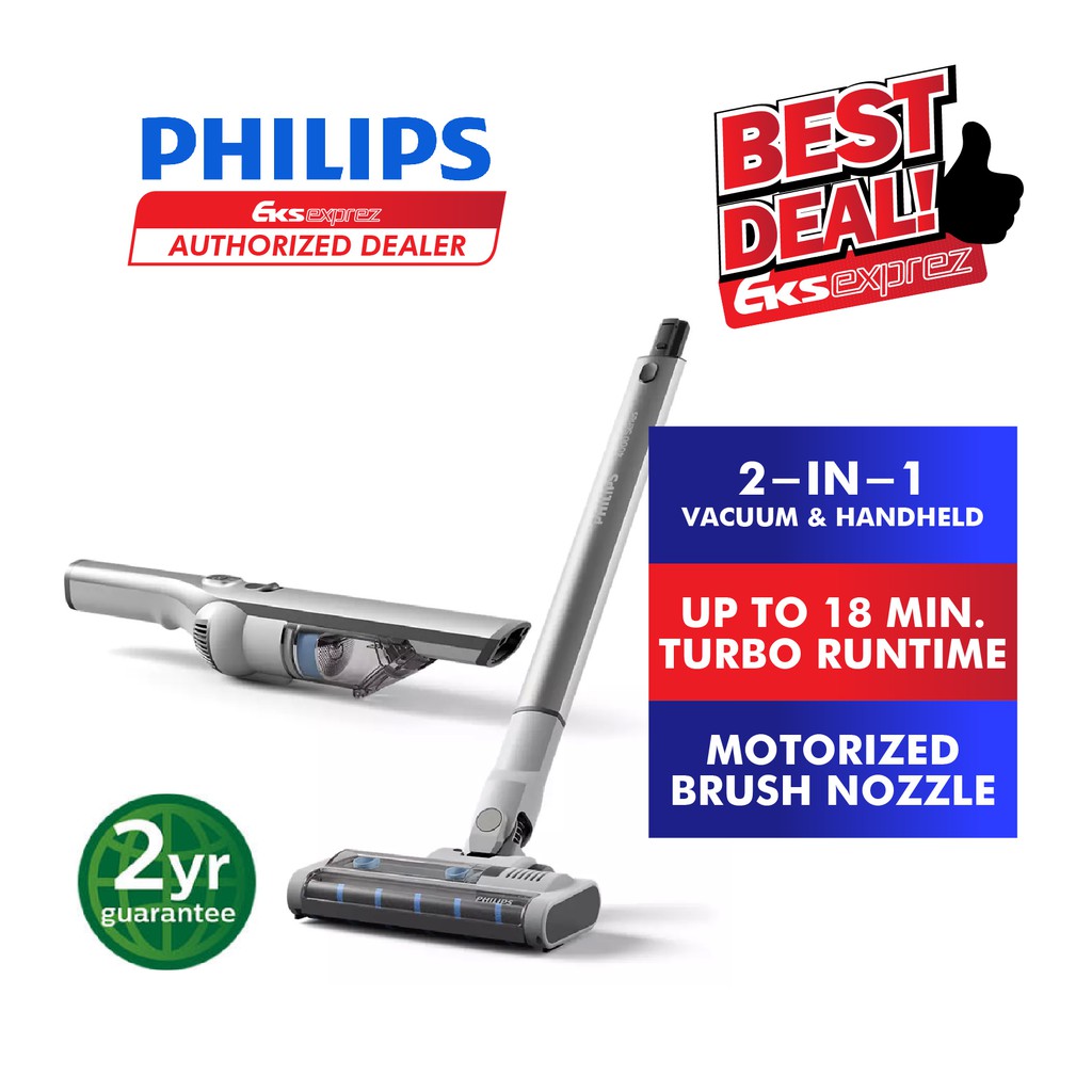 Philips Cordless Stick Vacuum Cleaner XC4201 4000 Series | Shopee Malaysia