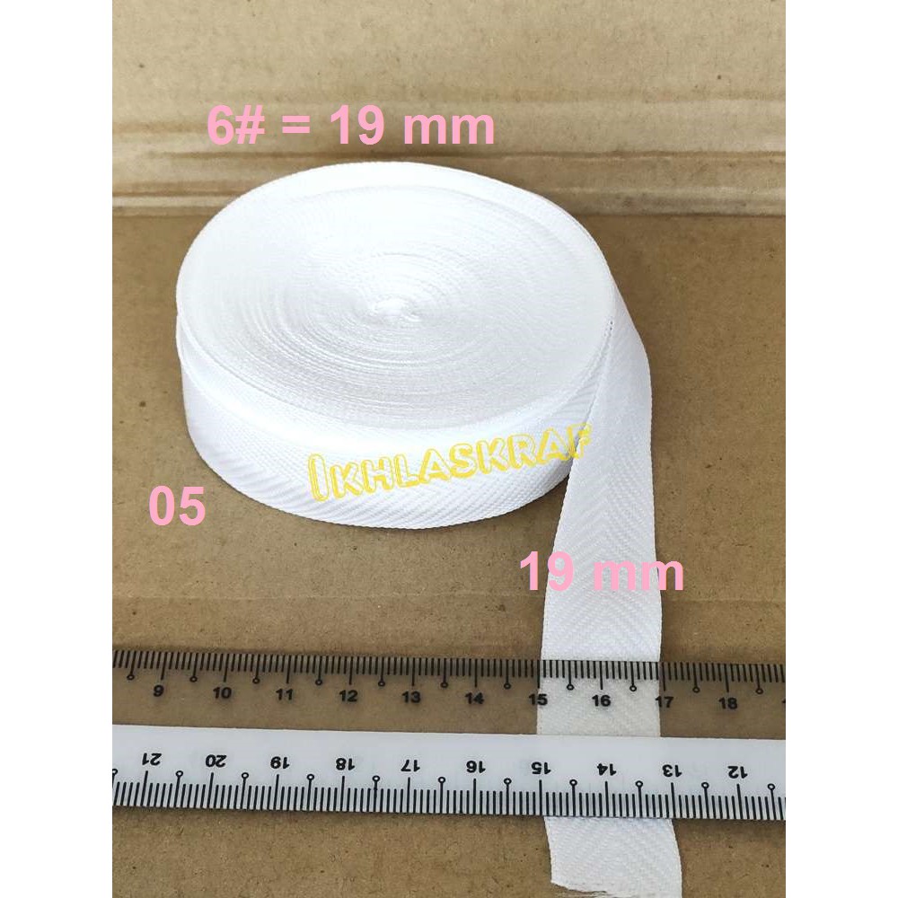 ( BJ 0538 ) 2#-8# tali barut kain putih polyester gulung 10 meter ...