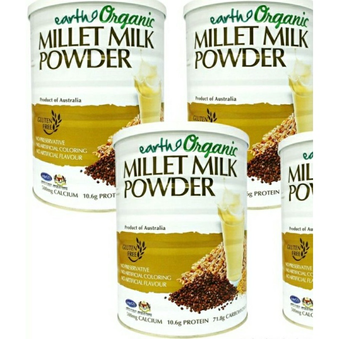 3 缶Earth organic MILLER MILK POWER (小米植物奶粉）900g | Shopee Malaysia