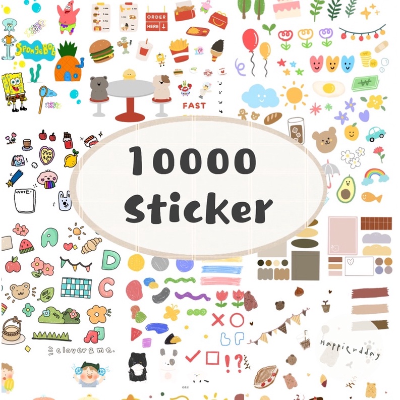 [S09] Digital Sticker PNG Format transparent background | Goodnotes ...