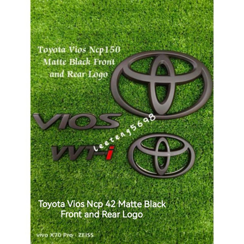 Toyota Vios / Ncp150 / Ncp151 / Ncp 42 / Ncp93 Matte Black Front and ...