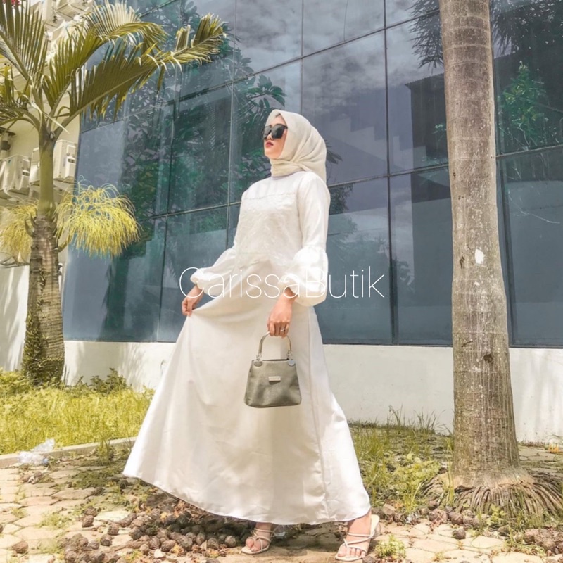 Alina WHITE (Invitation DRESS/Graduation/Application/BRIDESMAID/MUSLIM ...