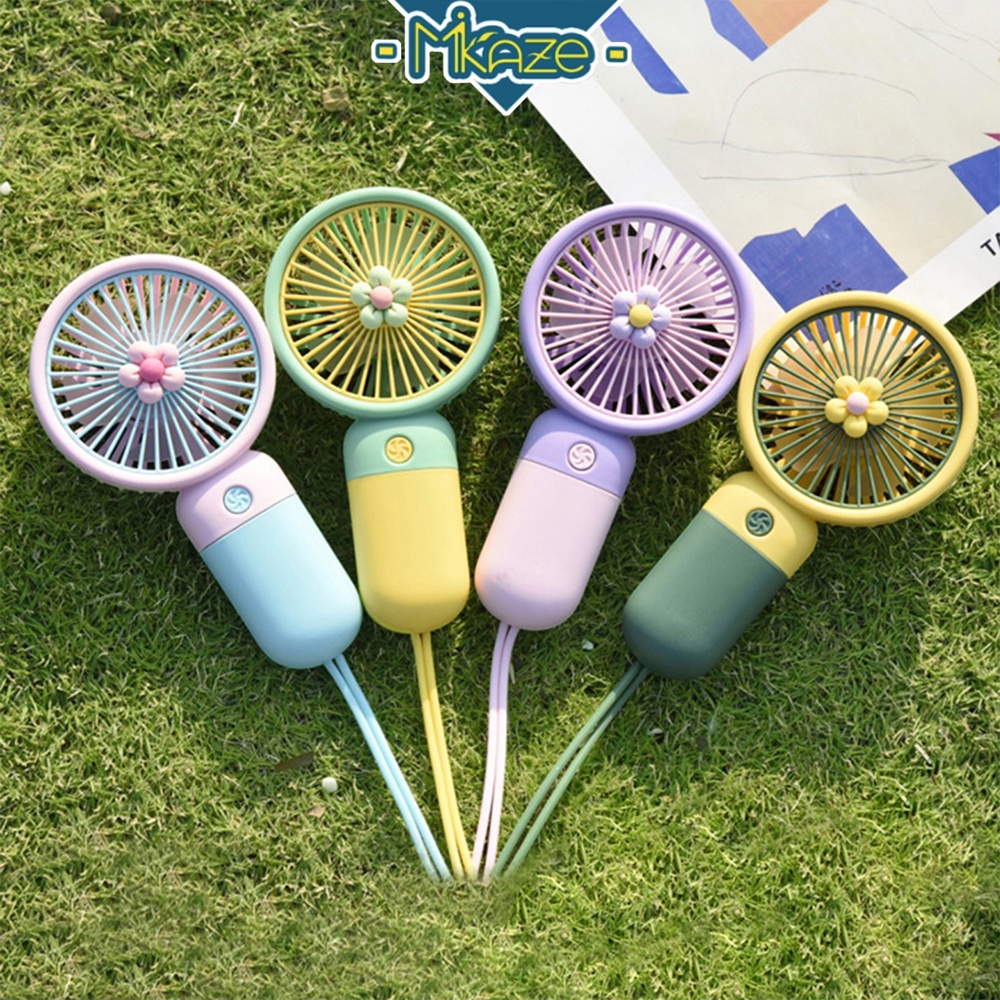 MIKAZE - MINI SLING FAN Portable Hand Table USB Charge Battery Desk ...