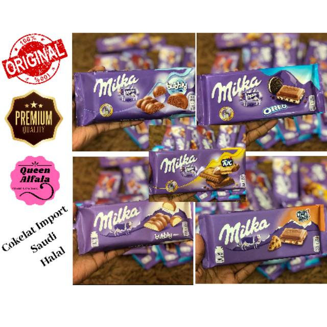 Milka Chocolate 8 Variants 100% Halal / Milka Chocolate Import Saudi ...