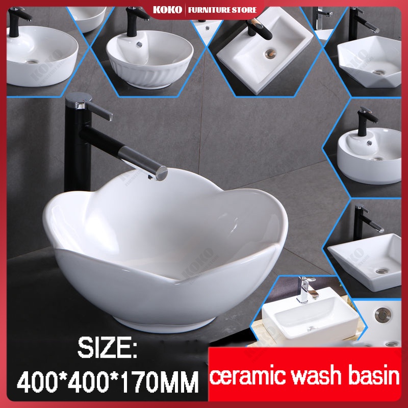Bathroom ceramic basins Wash basins Scandinavian countertop basins ...