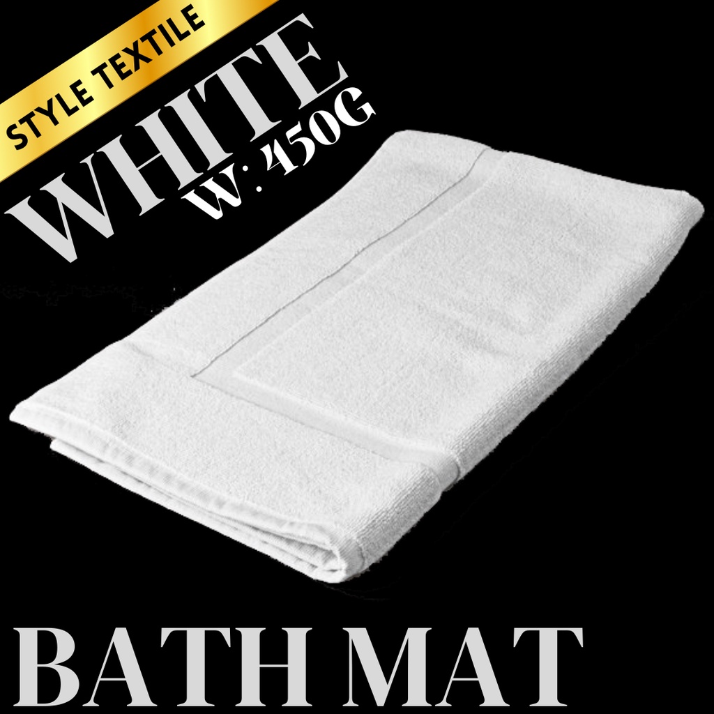 𝐔𝐓𝐎𝐏𝐈𝐀 Premium Hotel Bath Mat 100% cotton Terry Bath Mat Floor Mat ...