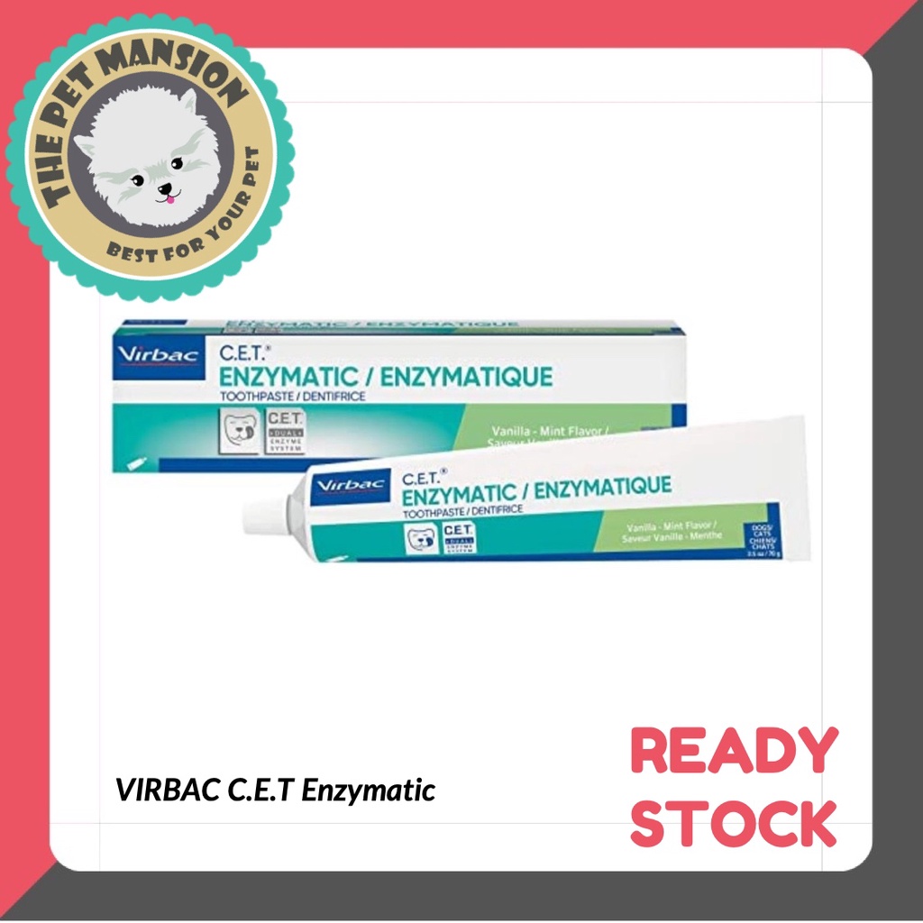 VIRBAC C.E.T Enzymatic Toothpaste for Dogs and Cats Vanilla Mint ...