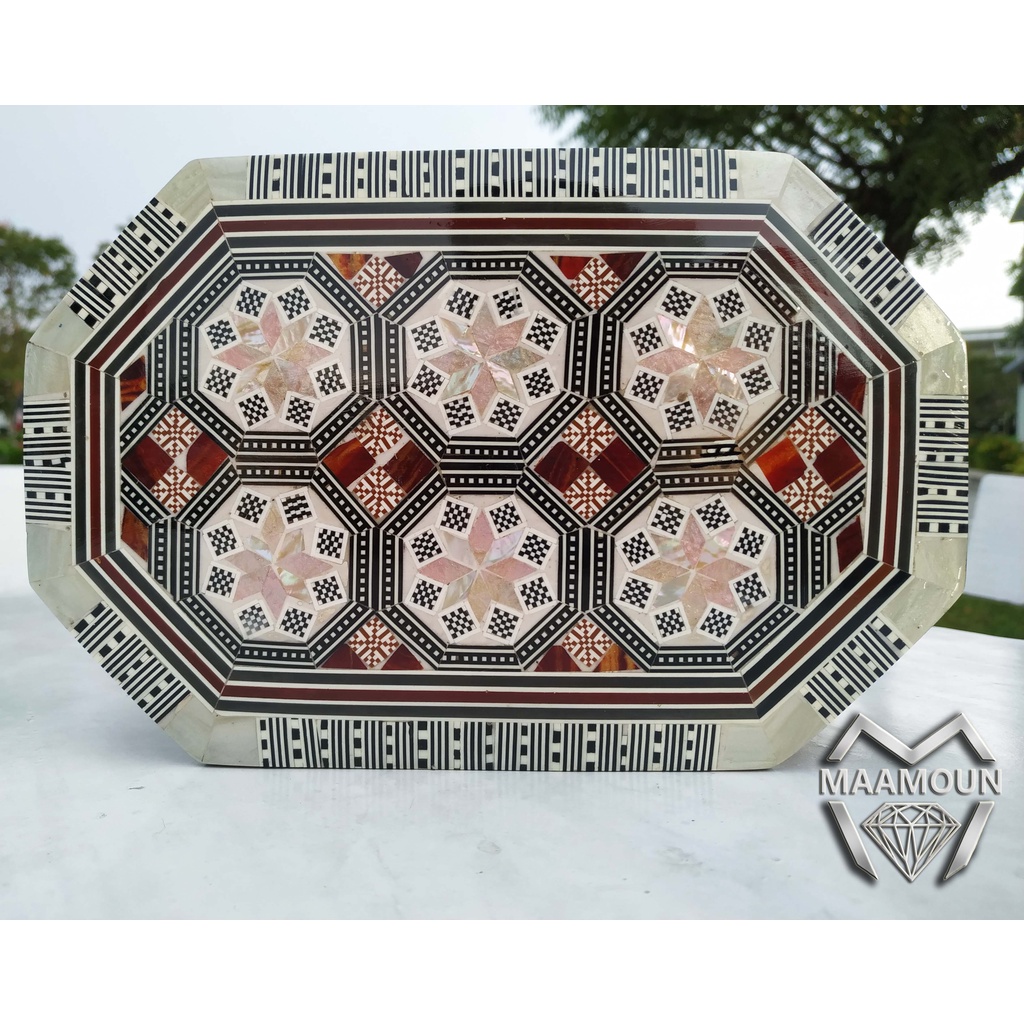 Sadaf (Seashell) stone and wood Handmade Jewelry box (Egypt) | Shopee ...