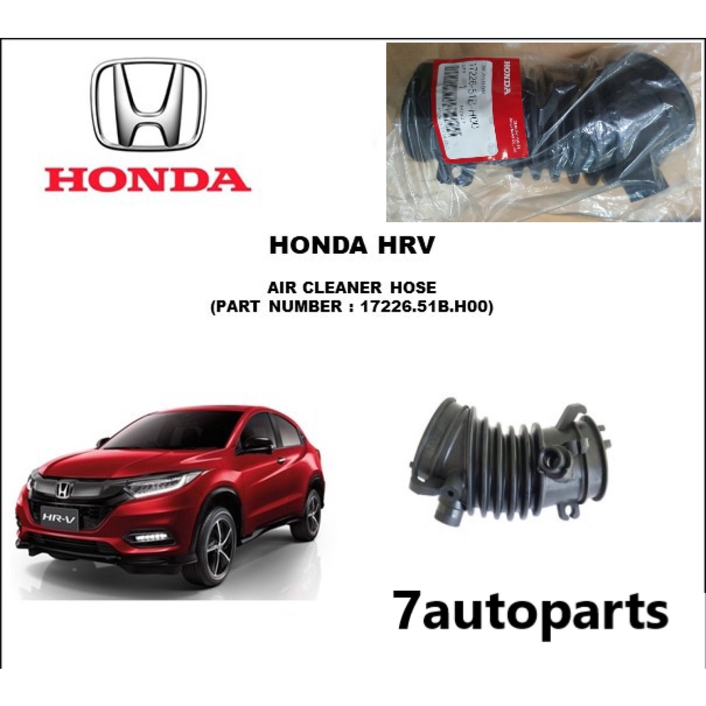 HONDA HRV T7A INTAKE AIRFLOW HOSE/ AIR HOSE / ORIGINAL 17226-51B-H00 ...