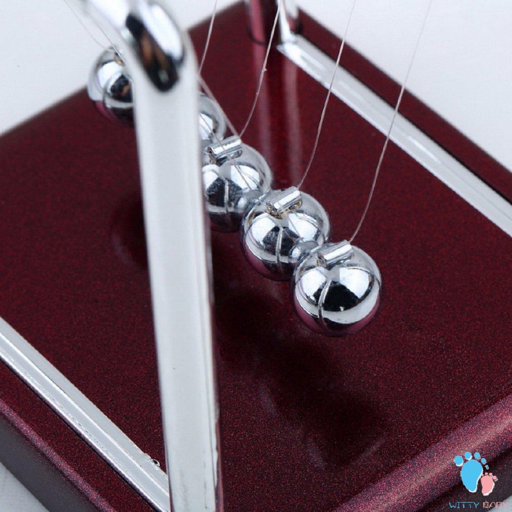 【Witty】Newton's Cradle Newton's Rocker Steel Balance Ball Science ...