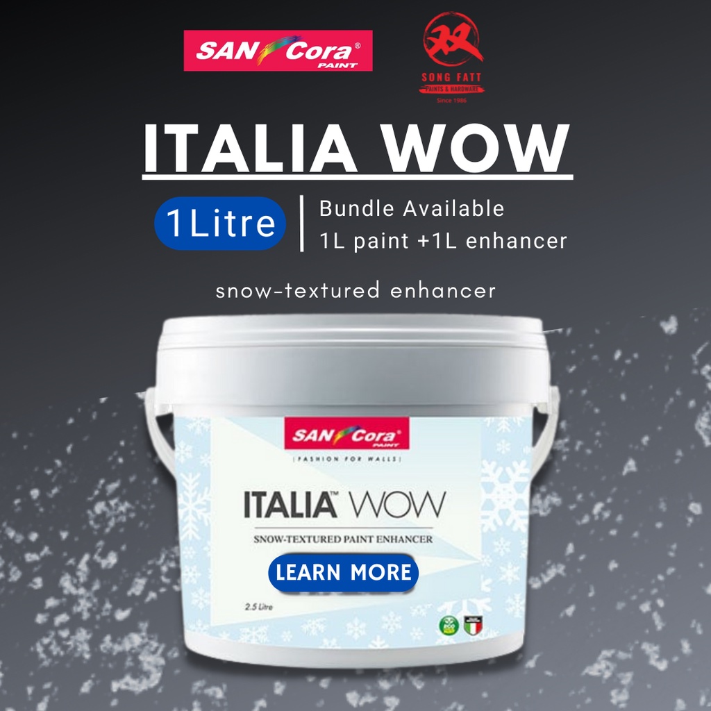 [Shopee Price] Sancora ITALIA WOW Texture Effect Paint (WHITE/GOLD ...