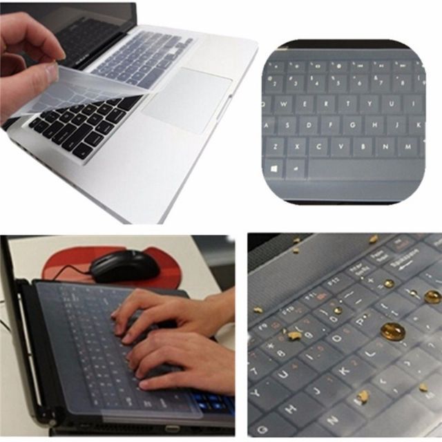 14.0" - 15.6" Universal Laptop Silicone Keyboard Skin Cover Protector ...