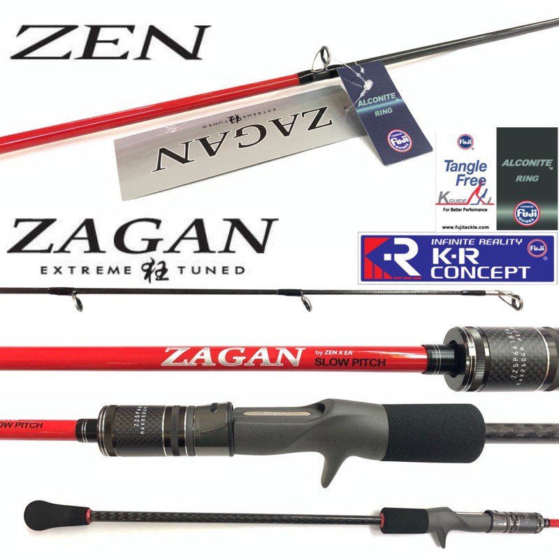 【Ready Stock】AHKAW Zen Zagan Slow Pitch BC Rod JORAN CASTING TERBAIK ...