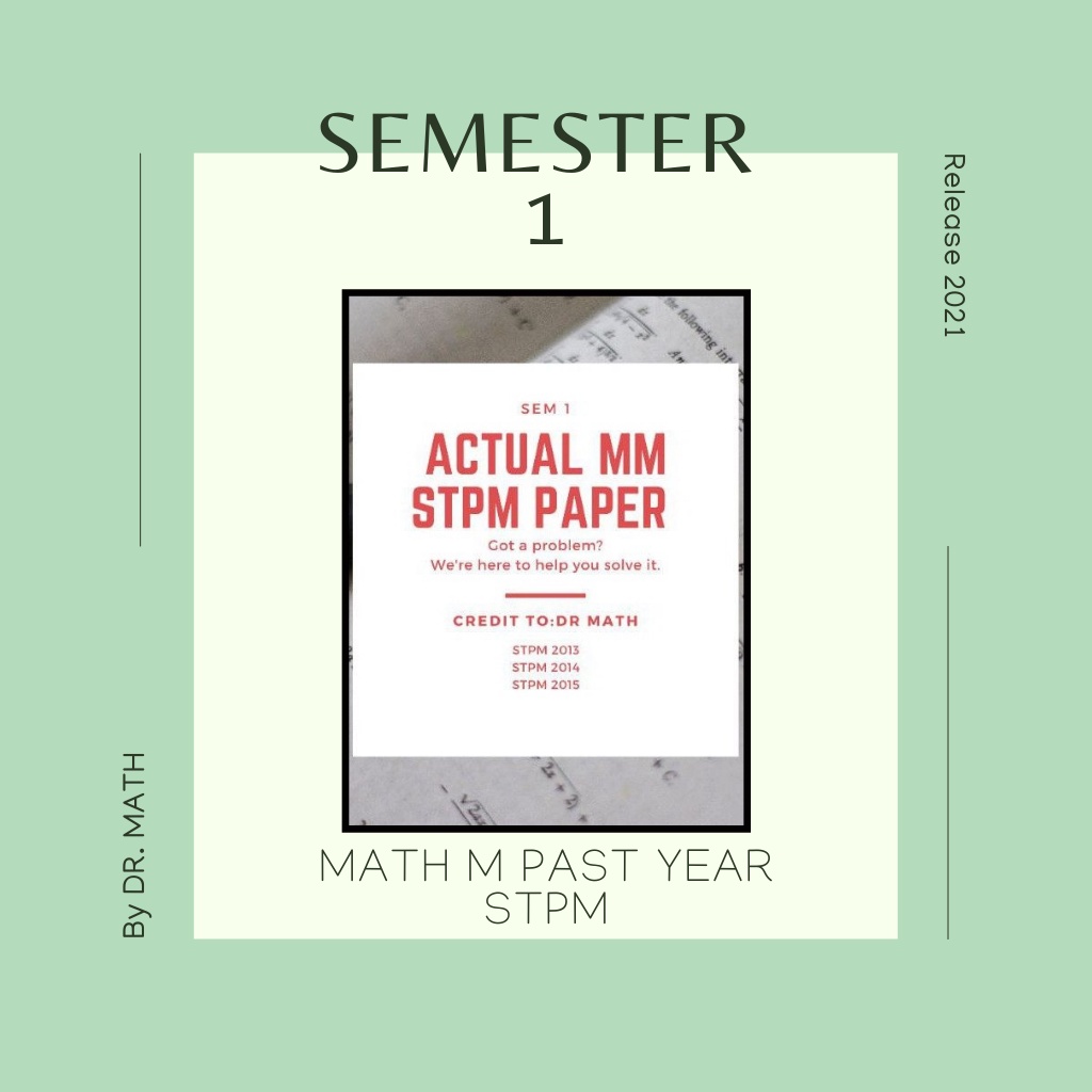 STPM Mathematics(M) Sem 1 Actual Papers | Shopee Malaysia