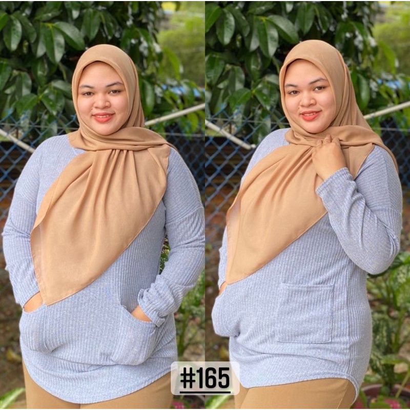 TSHIRT POKET PLUS SIZE | Shopee Malaysia