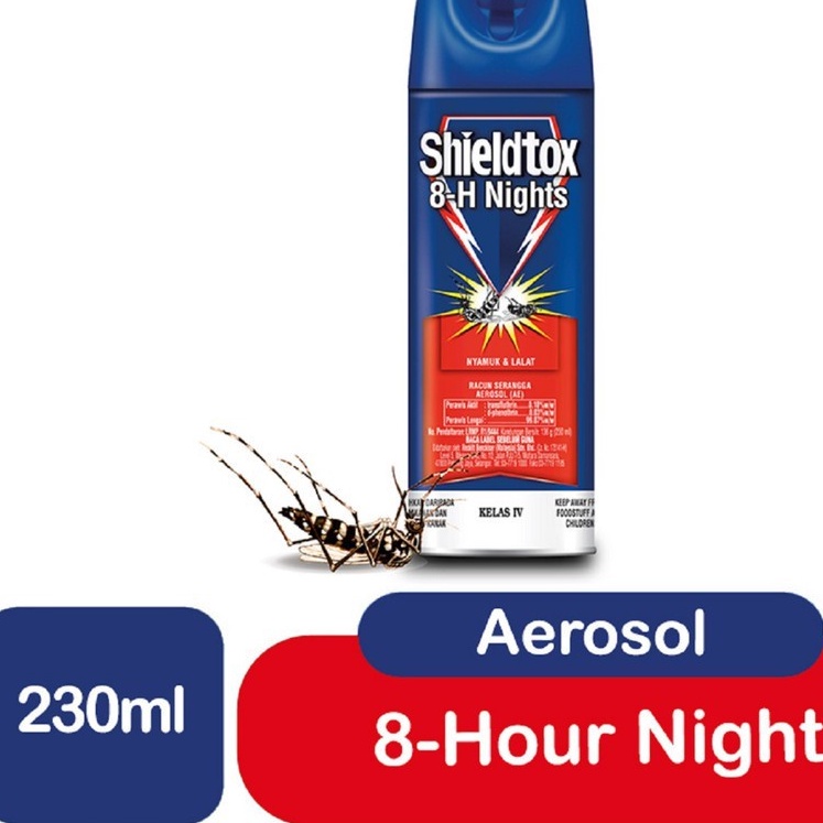 Shieldtox Mosquito Aerosol 8-H Nights (230ml) | Shopee Malaysia