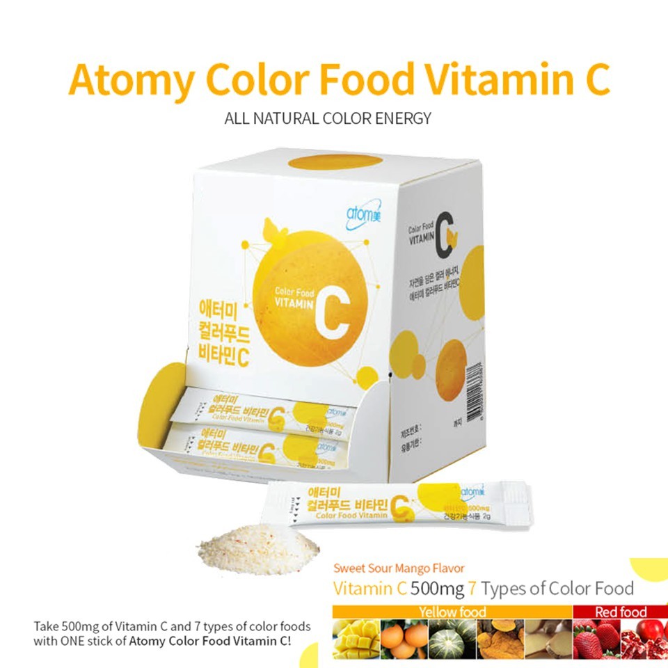ATOMY Color Food 500 mg Vitamin C Beauty Supplement Immune Booster ...