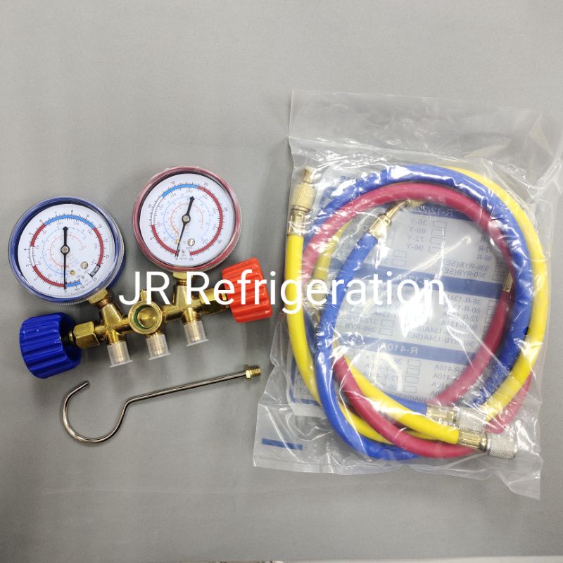 【JR】Testing Manifold Gauge Set Gas Meter Car Gas Meter Home Aircond R22 ...