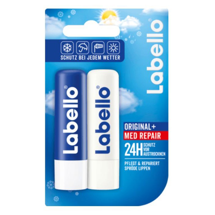 [Germany Import] Labello Limited Edition Original + Med Repair Lip Balm ...