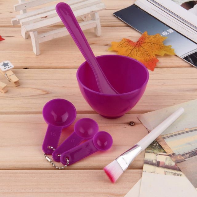 0906, Make Up Set, Beauty DIY Set, Facial Mask Bowl Set, Plastic Mask ...