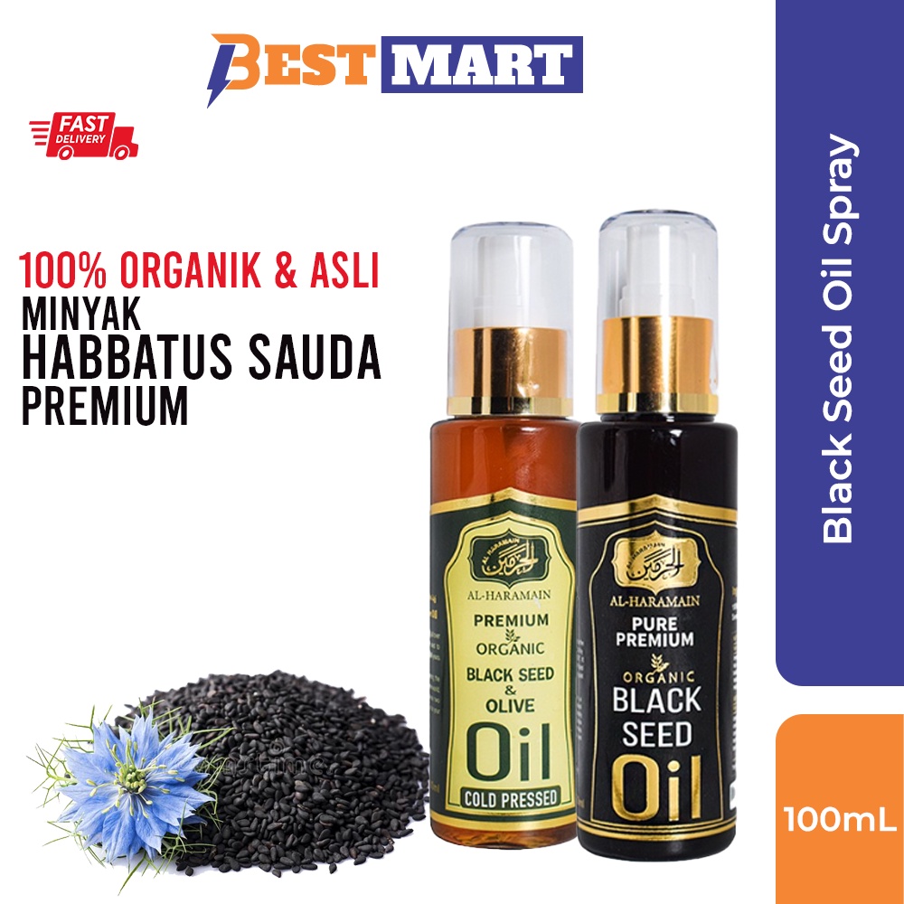Minyak Habbatus Sauda Spray Pure 100% Premium Organic Black Seed Oil ...