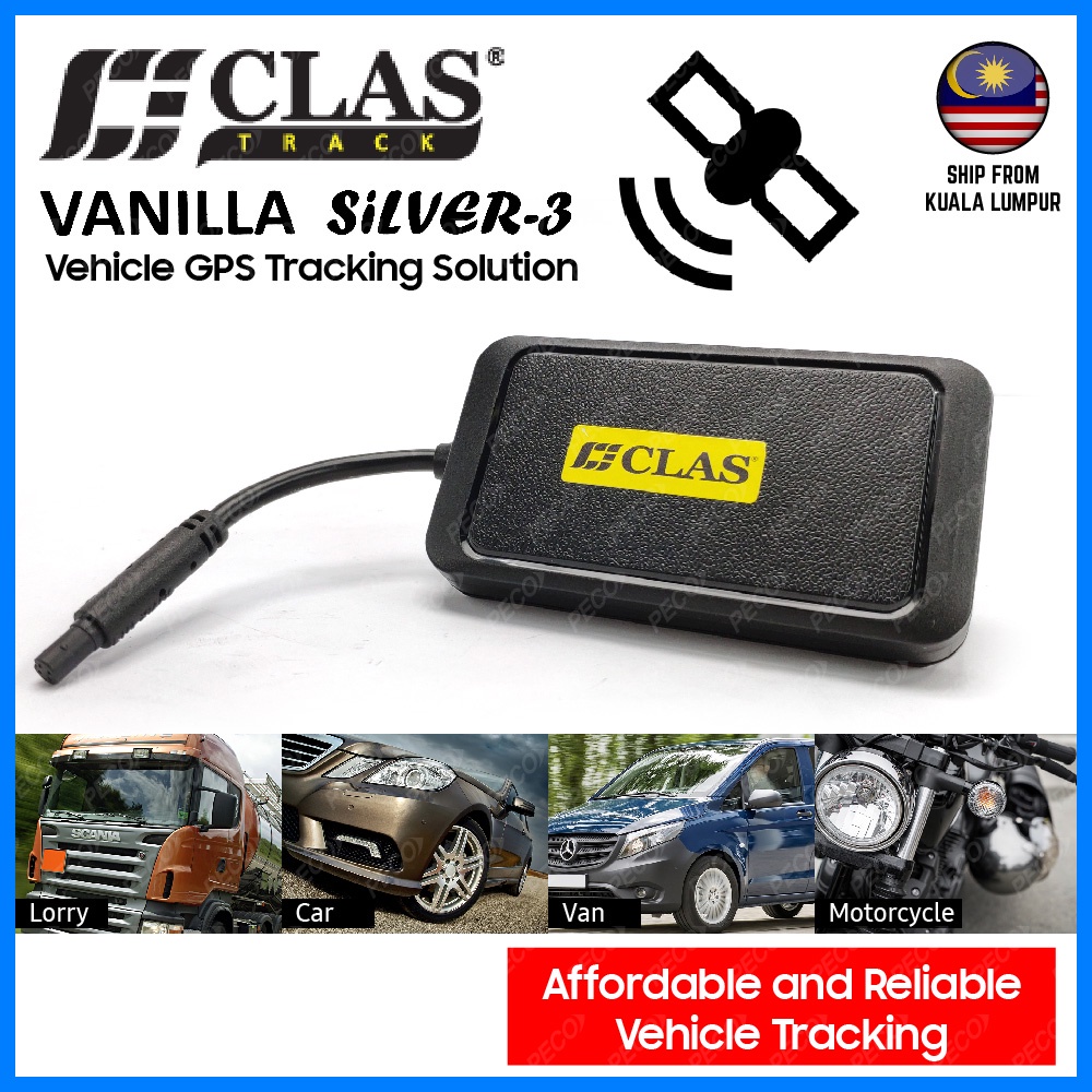 1year warranty CLAS Track CLAS Vanilla Silver 3 Vehicle GPS Tracking ...