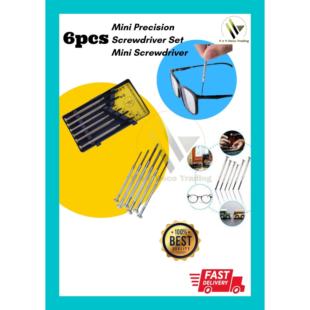 Fast Delivery🛸 6pcs Precision Screwdriver set | Shopee Malaysia