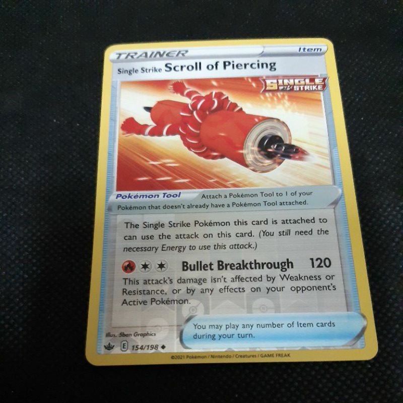 Pokemon Card TCG: Chilling Reign Item/ Stadium Trainer: Rugged Helmet ...