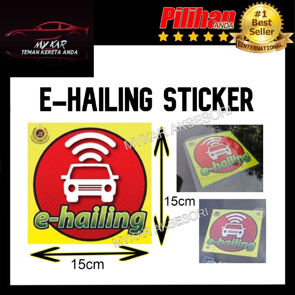 E-Hailing sticker for car ( NO RUBBER SUCTION!!!!! ) | Shopee Malaysia