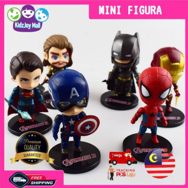 🔥HOT🔥 Patung Spiderman Patung Mainan Ironman The Avengers Mini Figura ...