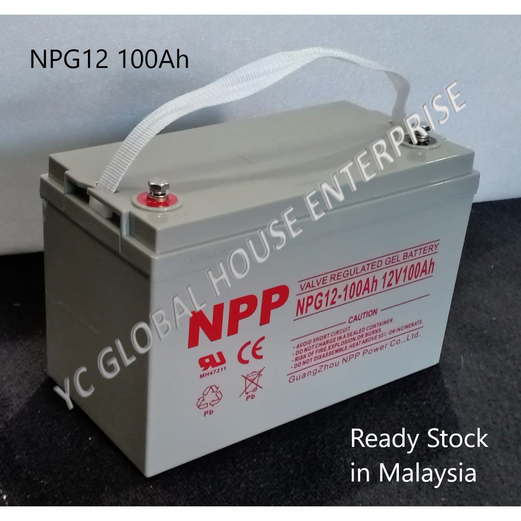 NPP JYC 100 Solar Gel type DEEP CYCLE Battery NPG12-100AH 12V GFM 100Ah ...