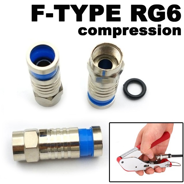 f-TYPE RG6 Head Used compression Pliers RG6 connector f connection ...