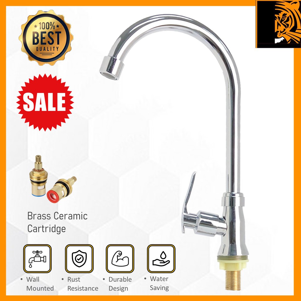SONCO Kitchen Bathroom Faucet Pillar Mounted Basin Sink Water Tap ...